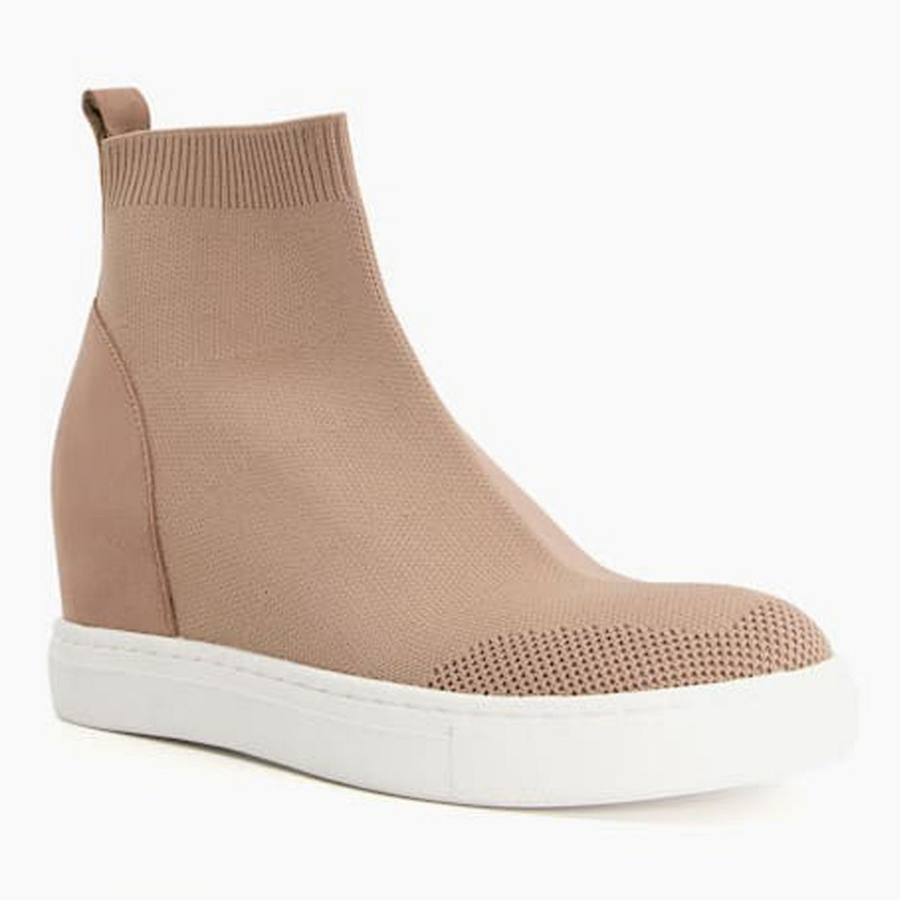 DUNE LONDON Empower Fabric Wedge Sock Trainer