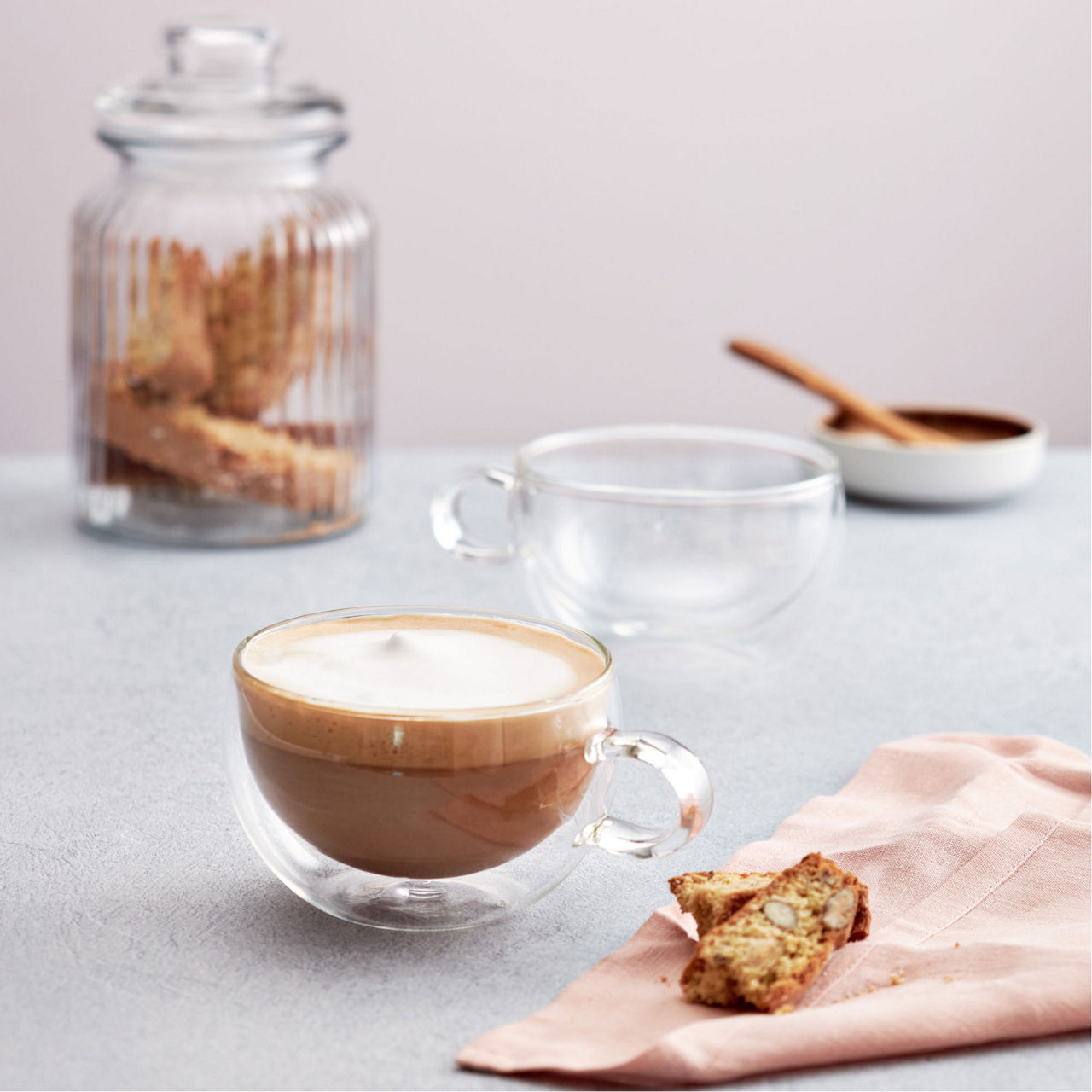 Duo Set of Two Latte Glasses 325ml