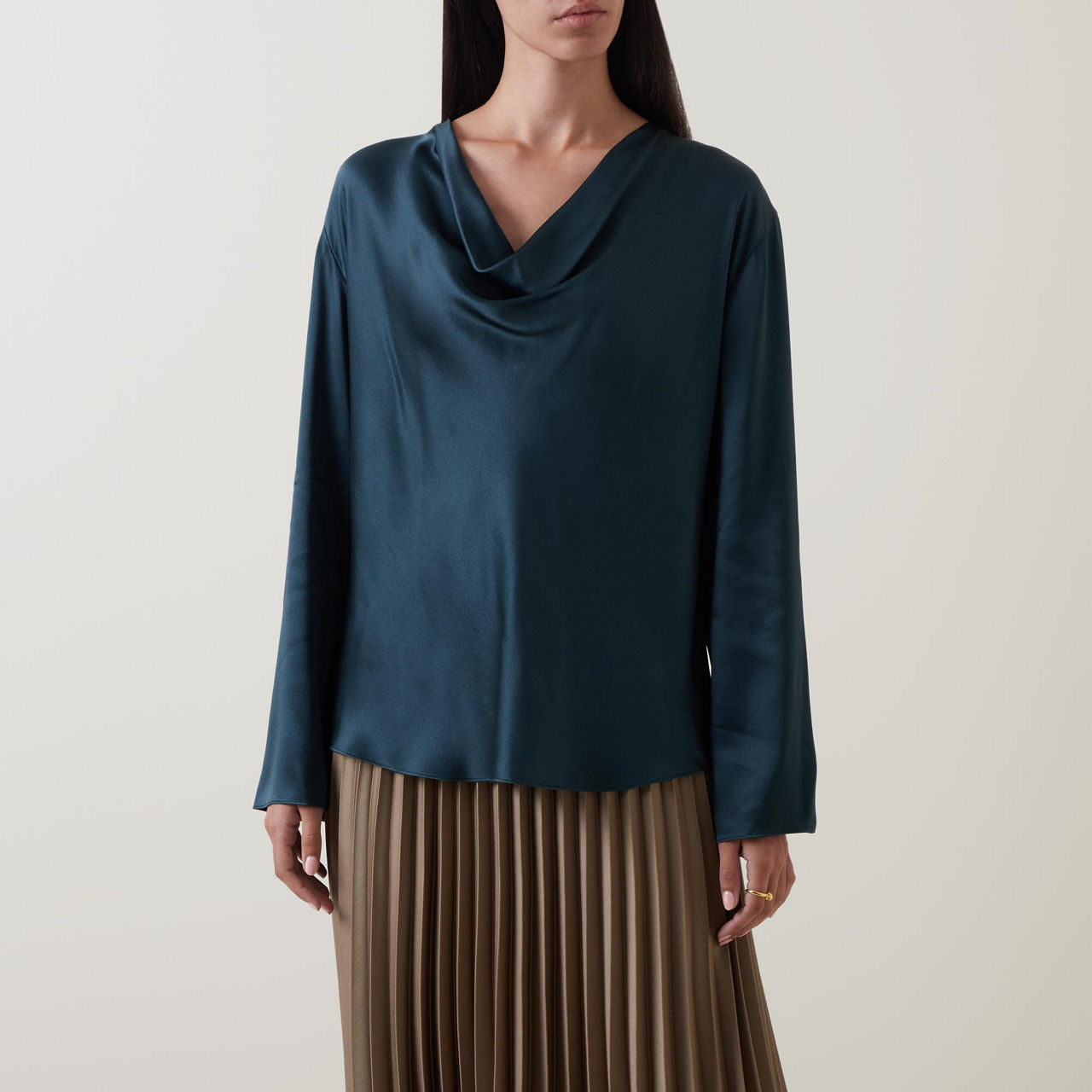 VINCE Cowl Neck Blouse