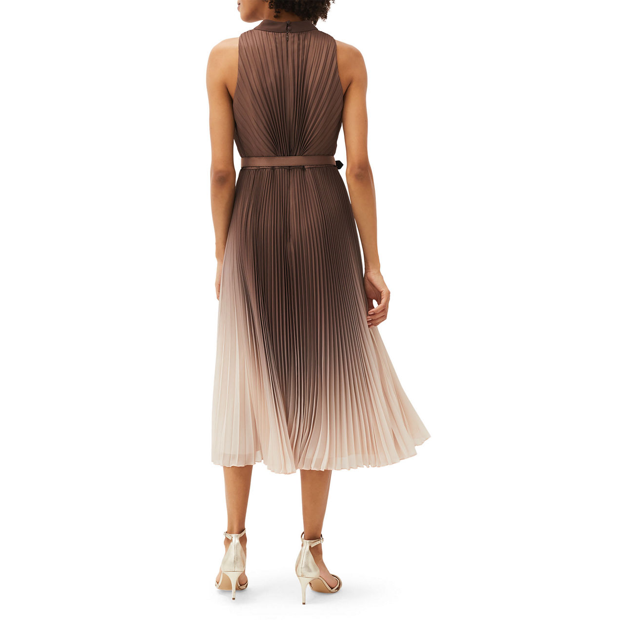 PHASE EIGHT Simara Ombre Pleated Midi Dress