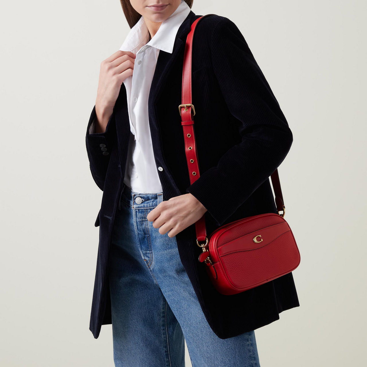 Soft Camera Crossbody Bag