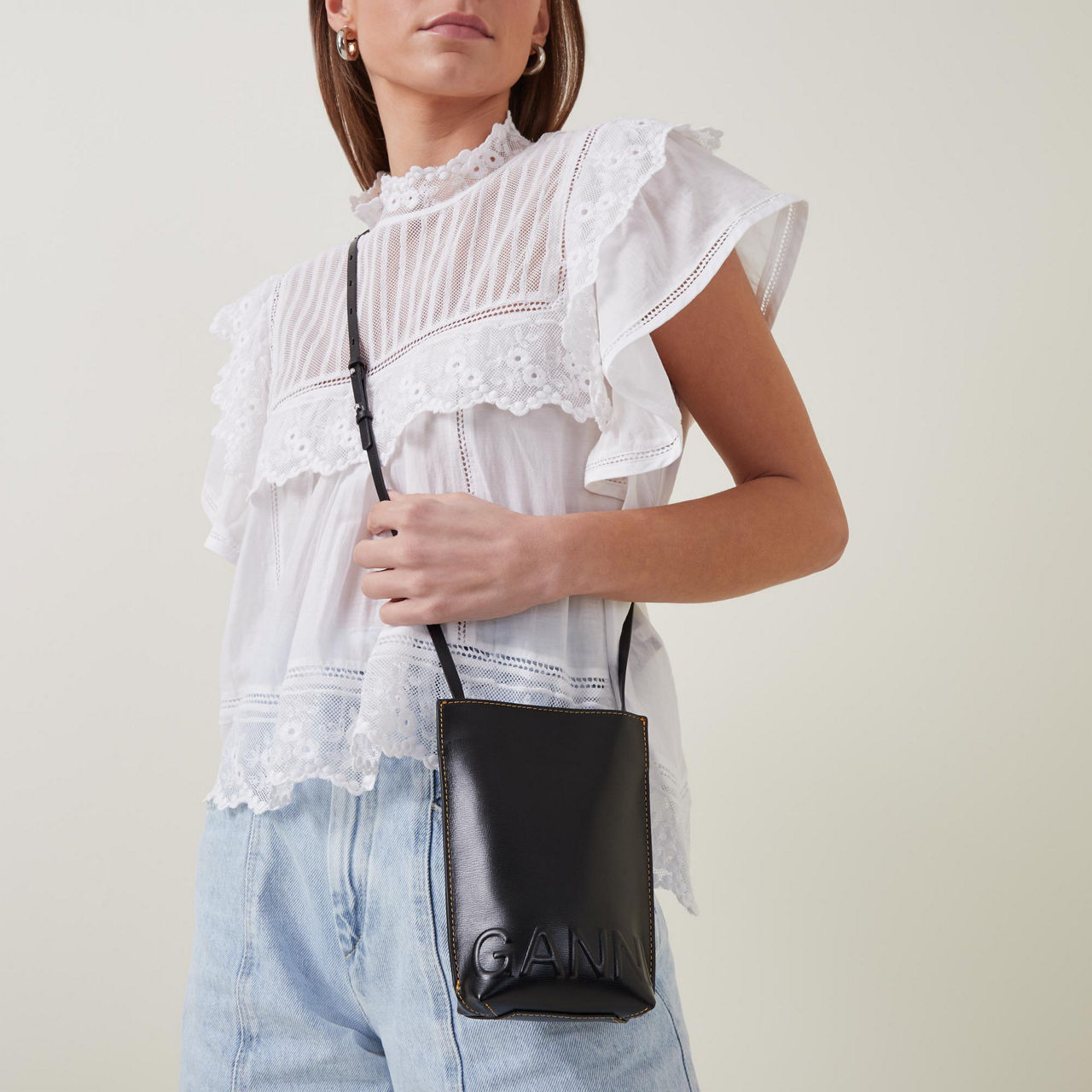 GANNI Banner Small Crossbody Bag