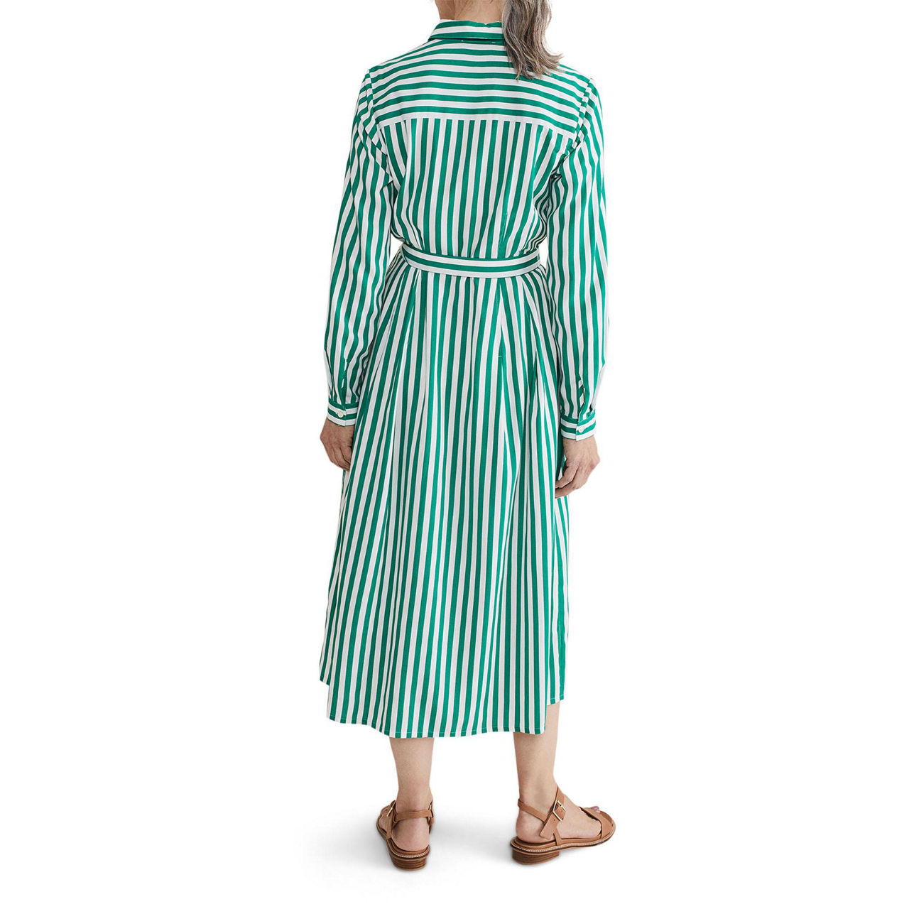 PHASE EIGHT Ida Stripe Shirt Midi Dress