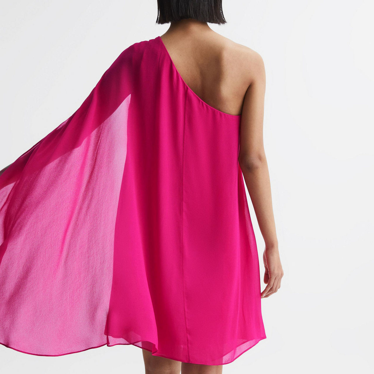 Fleur Sheer Cape Sleeve Dress