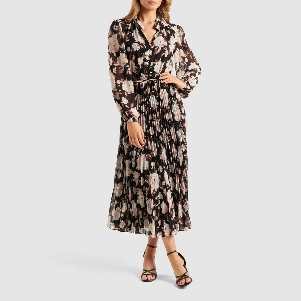 FOREVER NEW Zena Button-Up Midi Dress