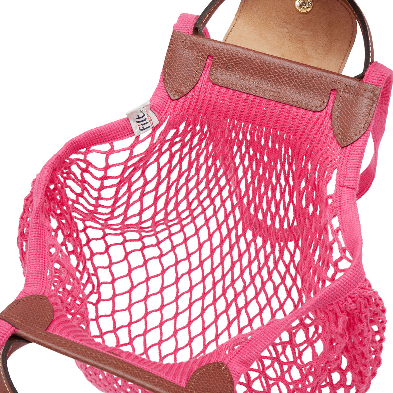 LONGCHAMP Le Pliage Filet Large Mesh Top Handle Bag