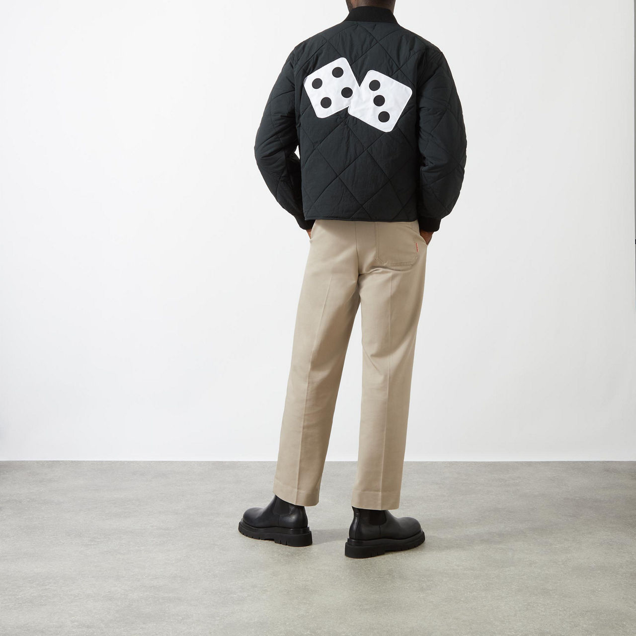 STUSSY Dice Quilted Bomber Jacket