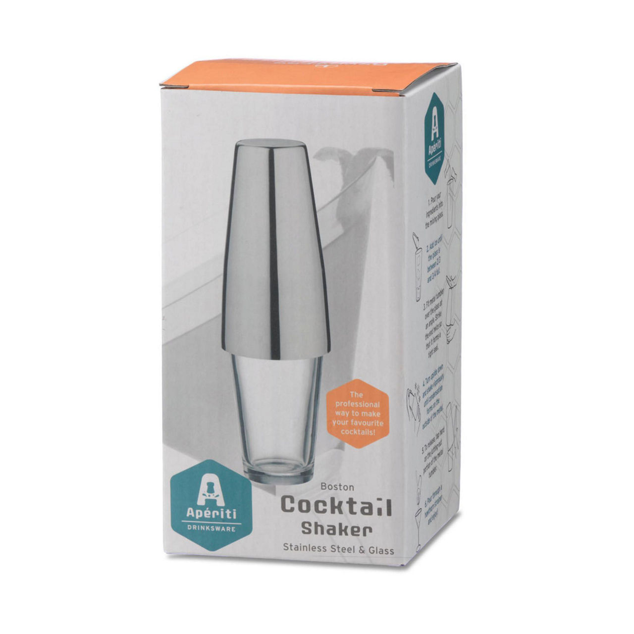 GRUNWERG Boston Cocktail Shaker