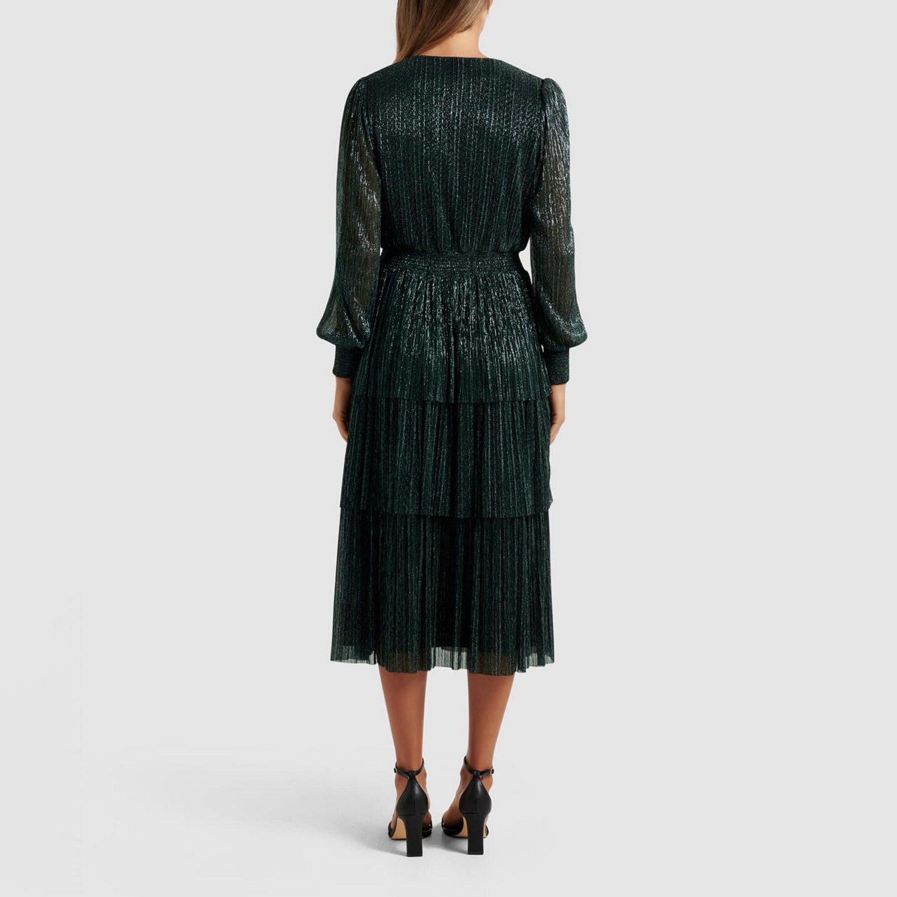 FOREVER NEW Winifred Plisse Midi Dress