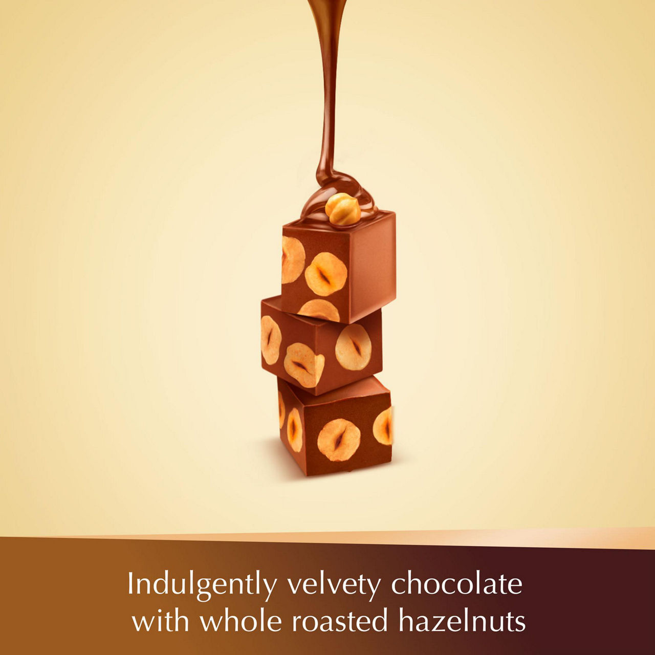 LINDT CHOCOLATE Nuxor With Milk Chocolate And Whole Roasted Hazelnuts ...