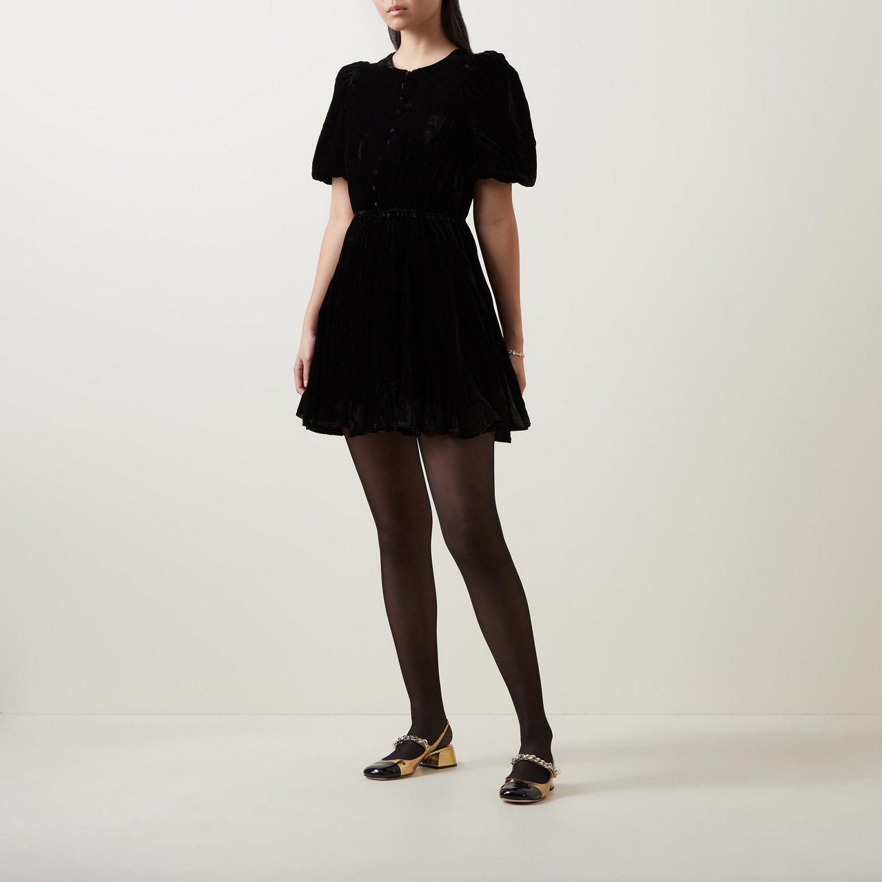 RHODE Georgia Velvet Mini Dress