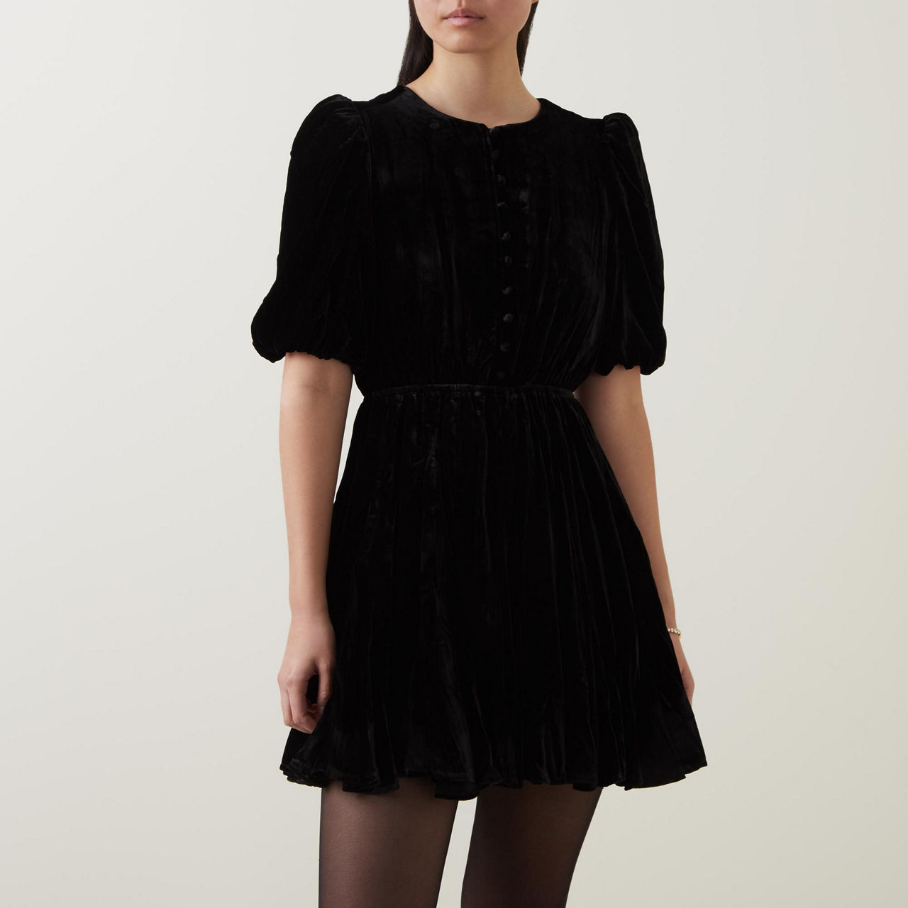 RHODE Georgia Velvet Mini Dress