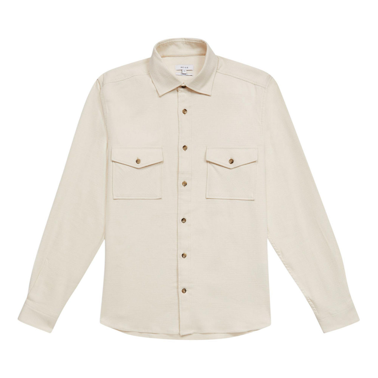 James Long Sleeve Textured Overshirt