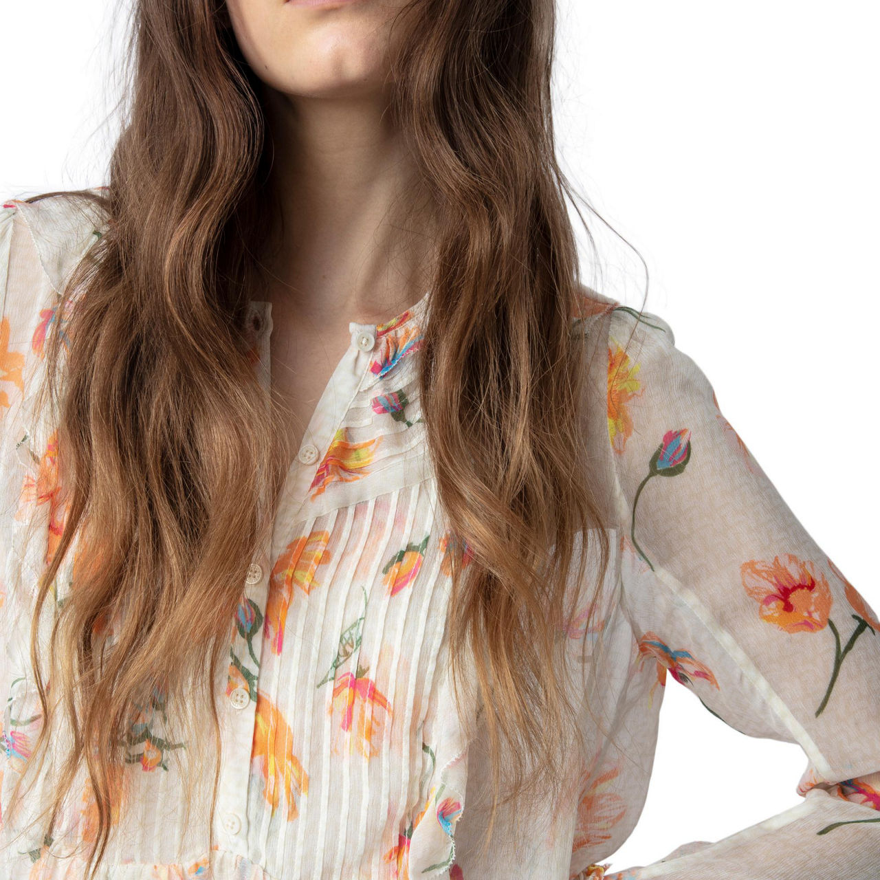ZADIG&VOLTAIRE Rackel Floral Print Mousseline Dress