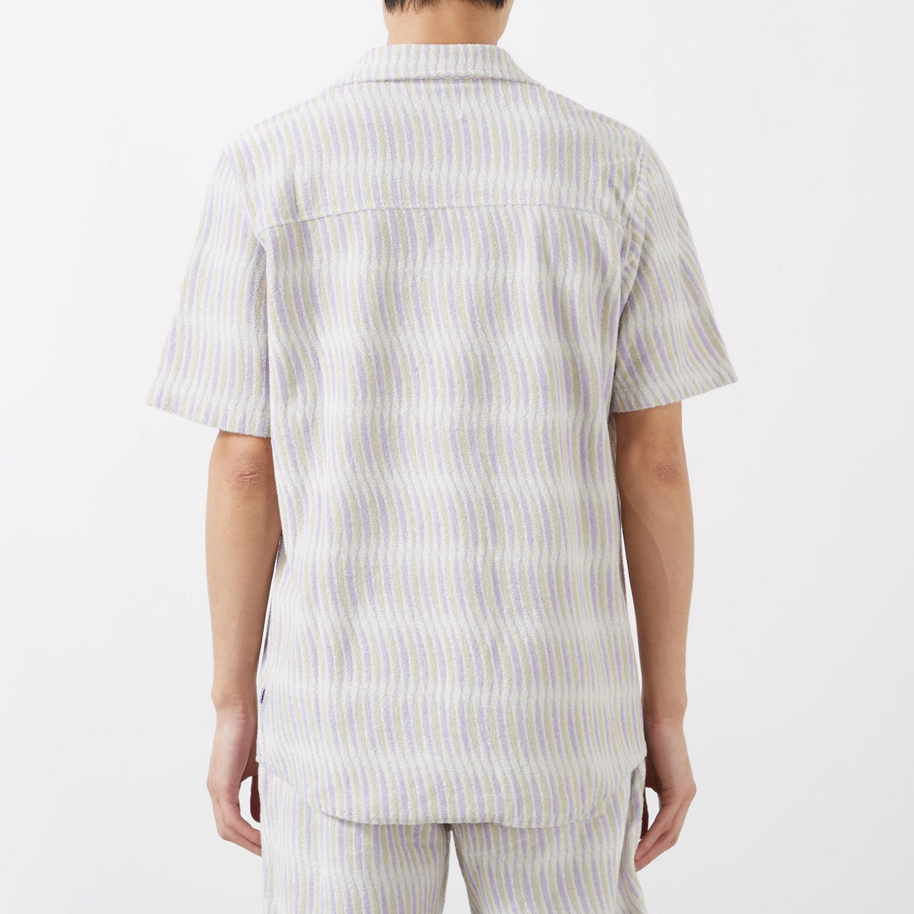 WAX LONDON Didcot Wave Printed Short Sleeve Shirt