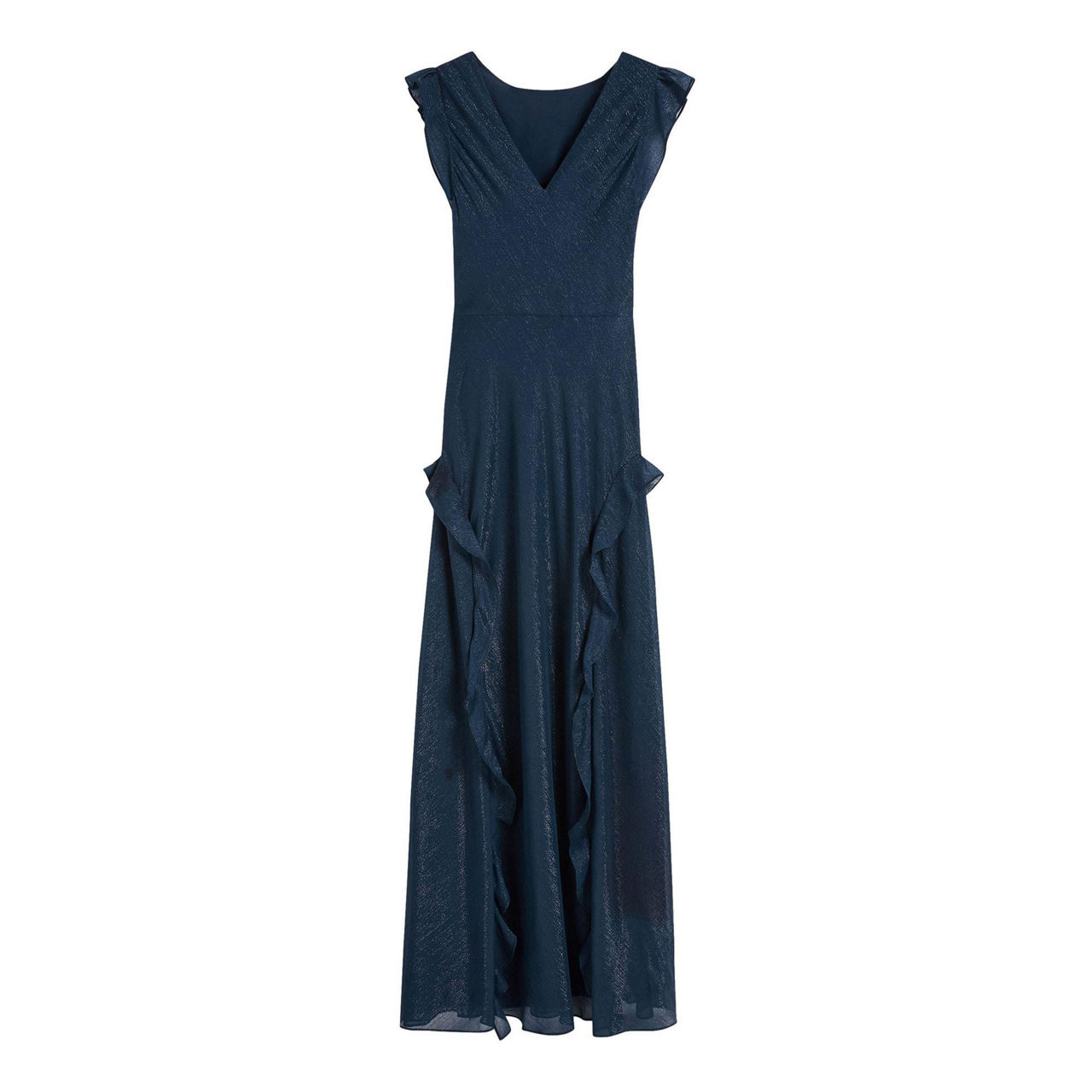 TED BAKER Laurae Ruffle Detail Maxi Dress