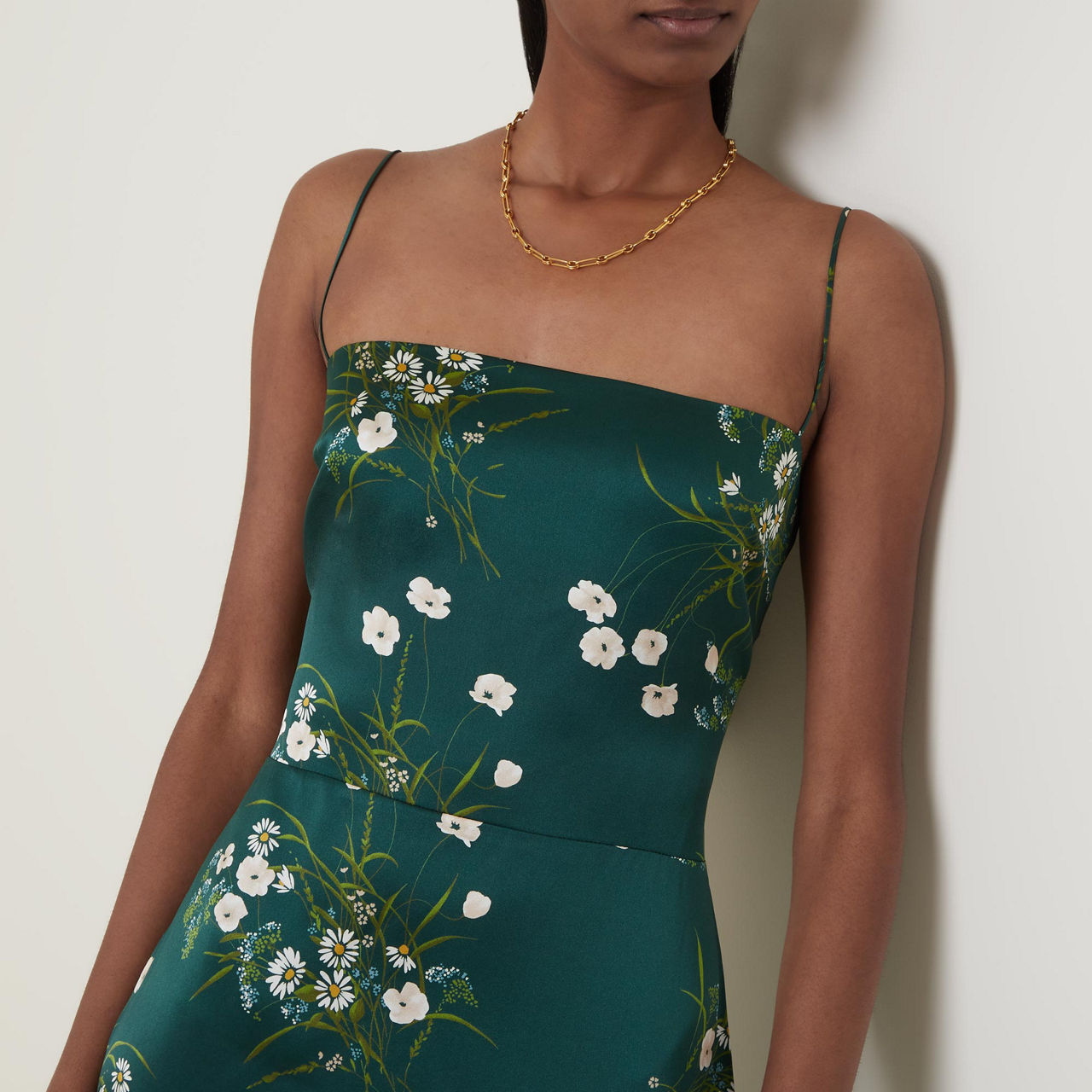 Reformation Frankie Floral Silk Maxi Dress