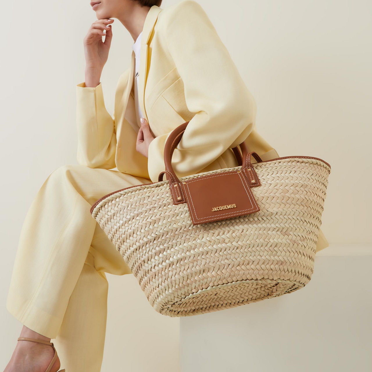JACQUEMUS Le Panier Soli Basket Bag