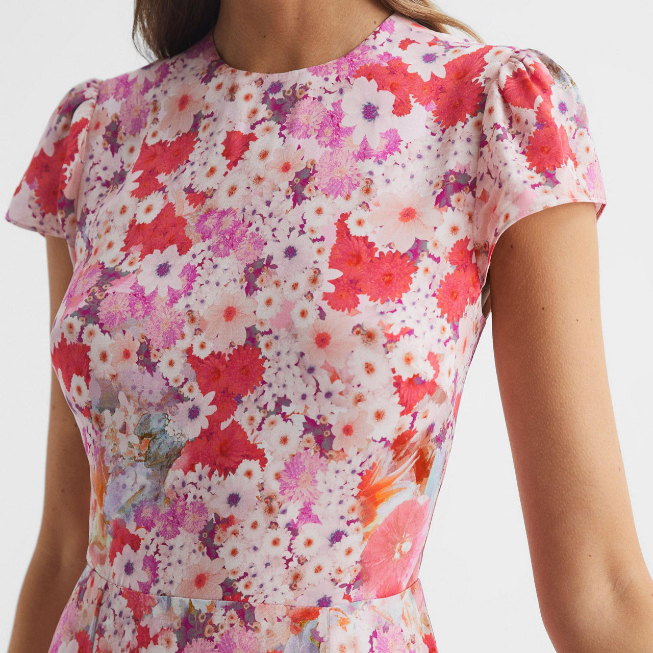 Ivy Floral Print Midi Dress