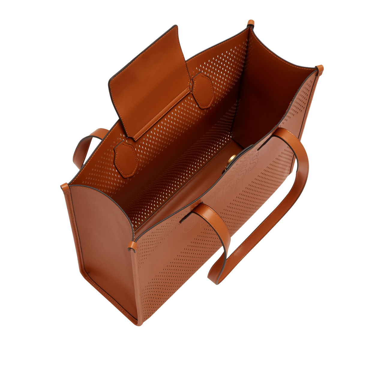 Katey Perforated Logo Tote