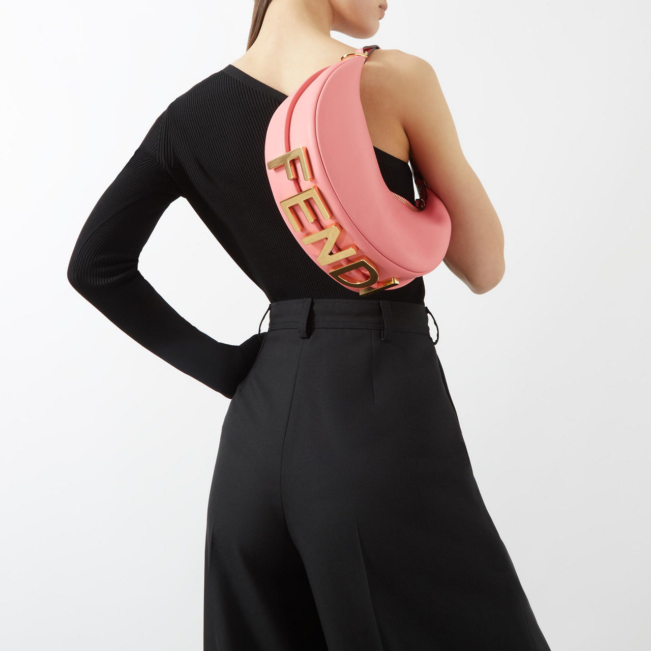 FENDI Fendigraphy Small Hobo Bag