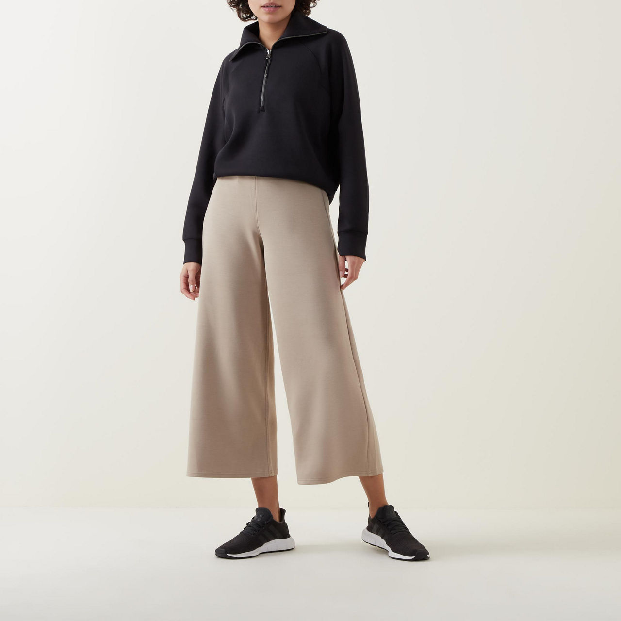 SPANX AirEssentials Cropped Wide Leg Sweat Bottoms