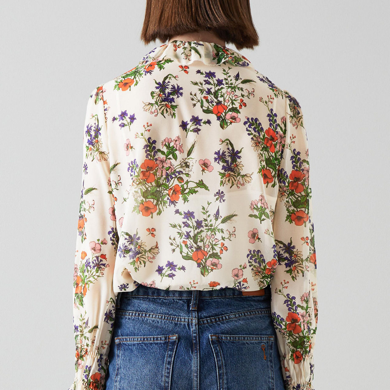 LK BENNETT Elowen Poppy Print Blouse