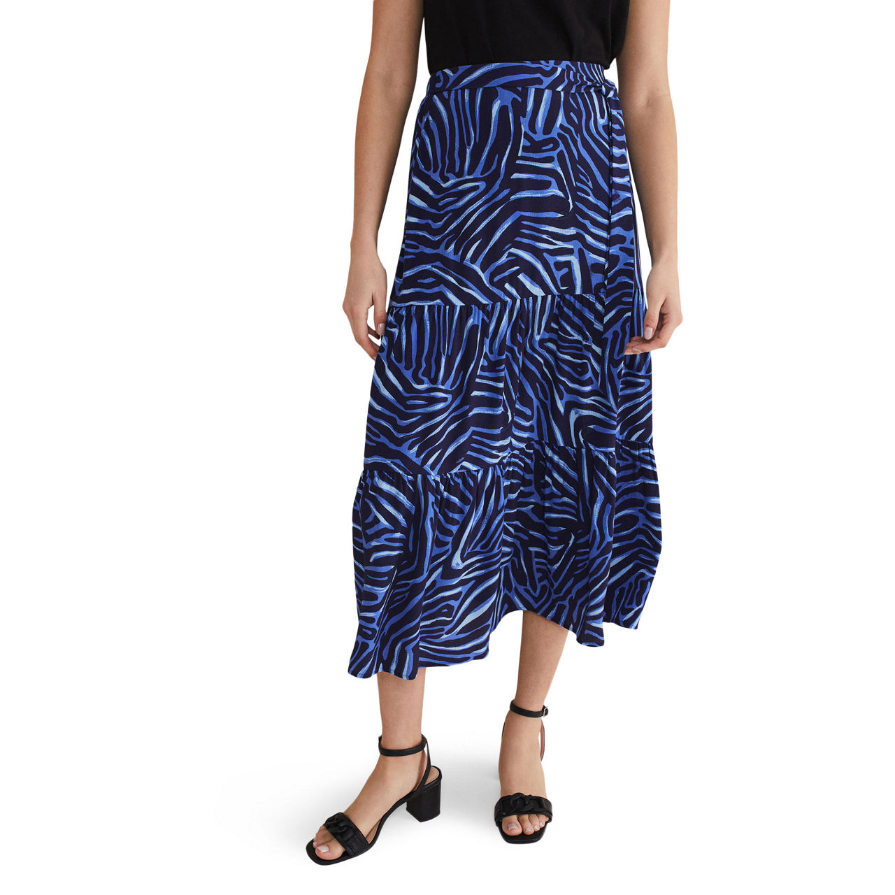 PHASE EIGHT Tana Zebra Printed Midi Skirt