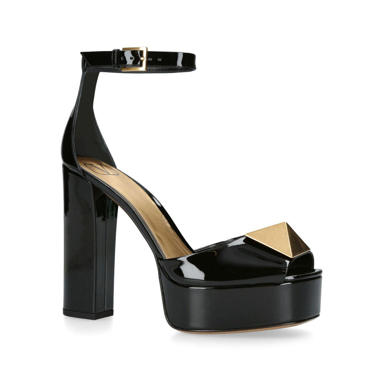 VALENTINO GARAVANI Maxi Stud Platform 120 Block Heels