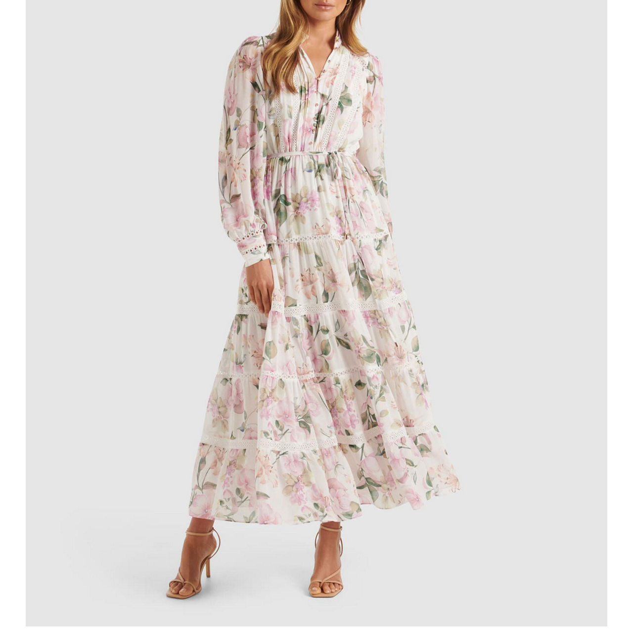 FOREVER NEW Juliette Trim Detail Midi Dress