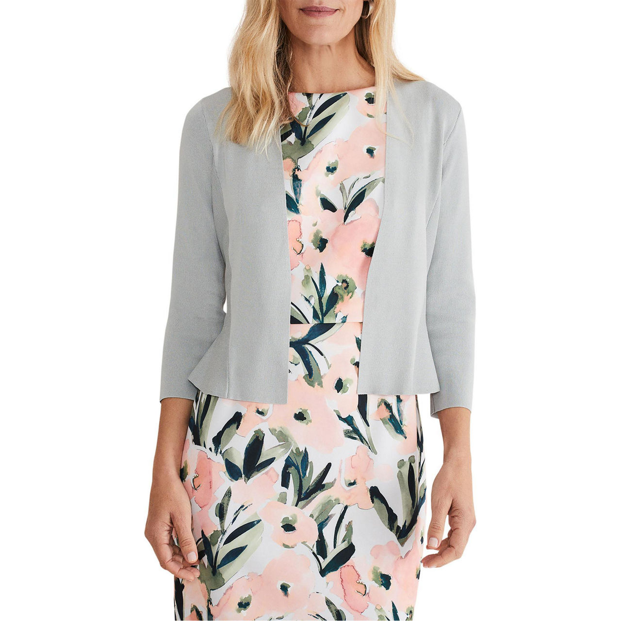 PHASE EIGHT Salma Flare Detail Knitted Jacket