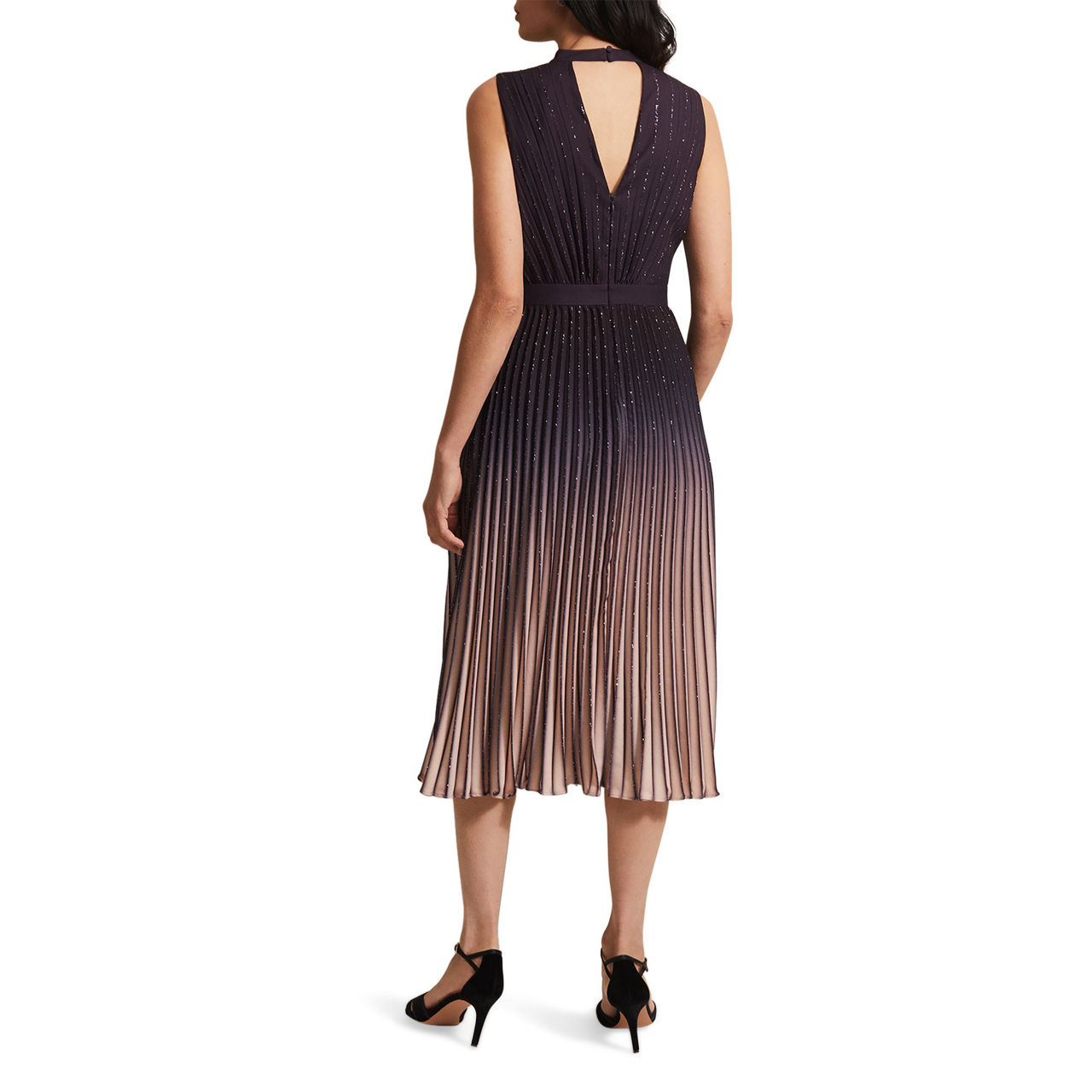 PHASE EIGHT Estella Ombré Pleated Dress