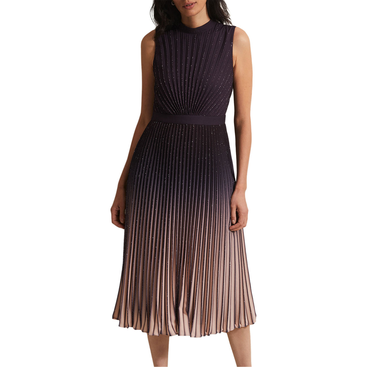 PHASE EIGHT Estella Ombré Pleated Dress