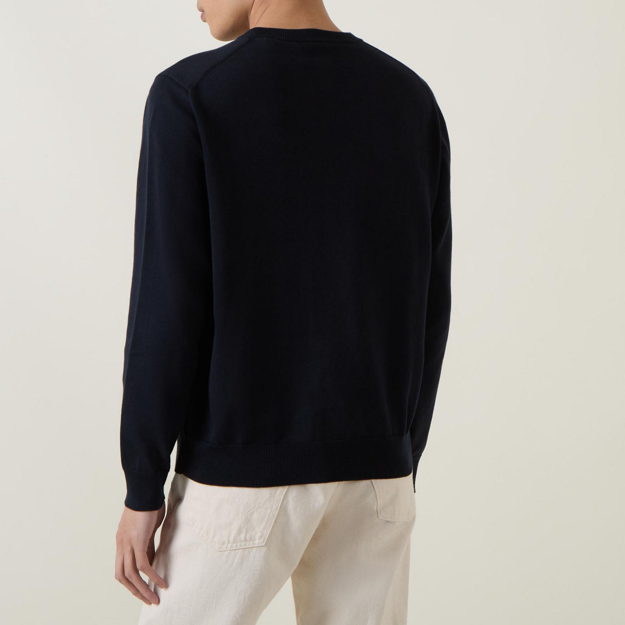Classic Cotton Crew Neck Sweater