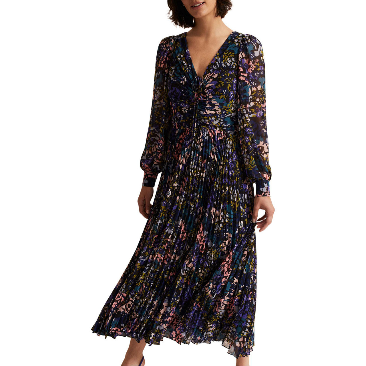 PHASE EIGHT Kindra Floral Pleated Dress