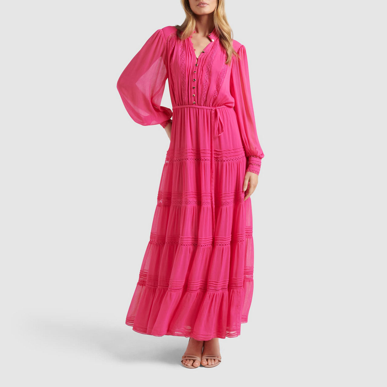 FOREVER NEW Juliette Trim Detail Midi Dress