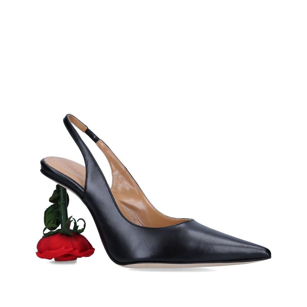 LOEWE Rose Heel Slingback Pumps 100