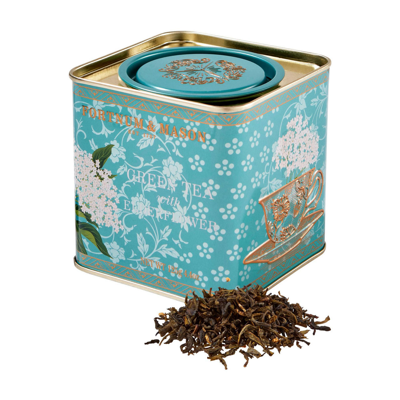 FORTNUM & MASON Green Tea With Elderflower Loose Leaf Tin 125g
