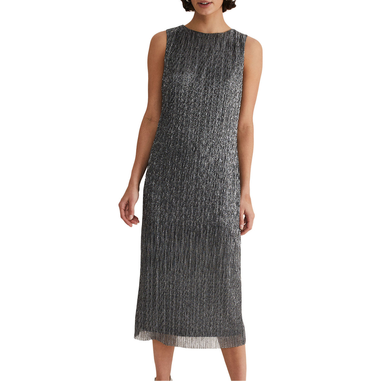 PHASE EIGHT Alix Plisse Sleeveless Dress