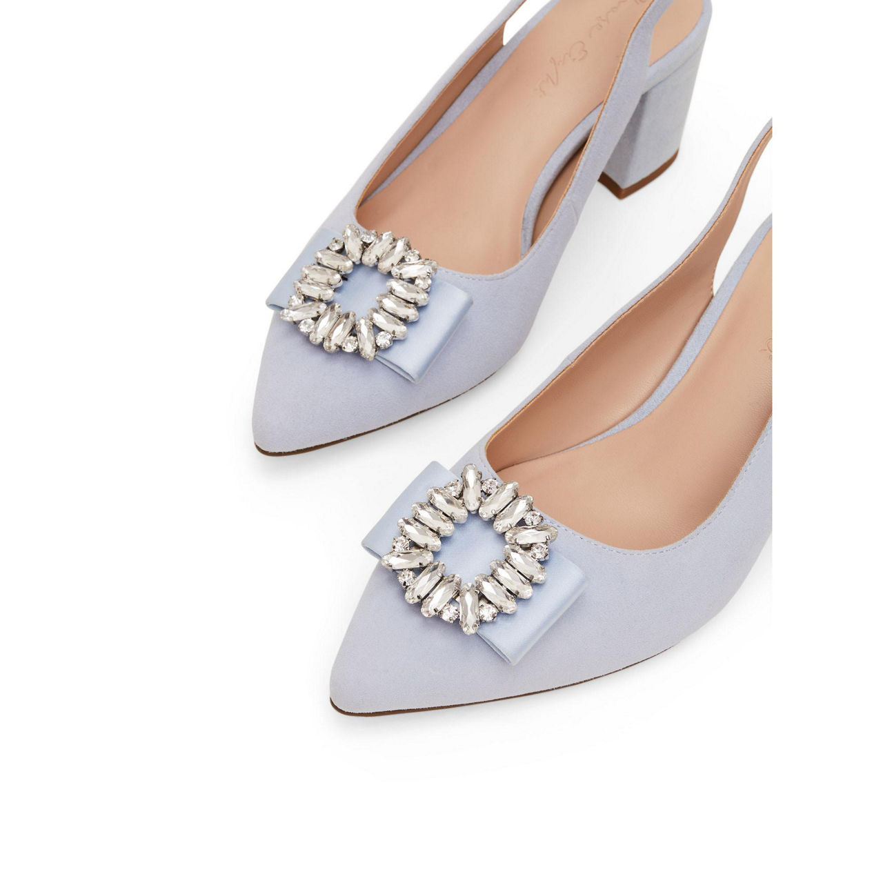 Embellished Block Heels