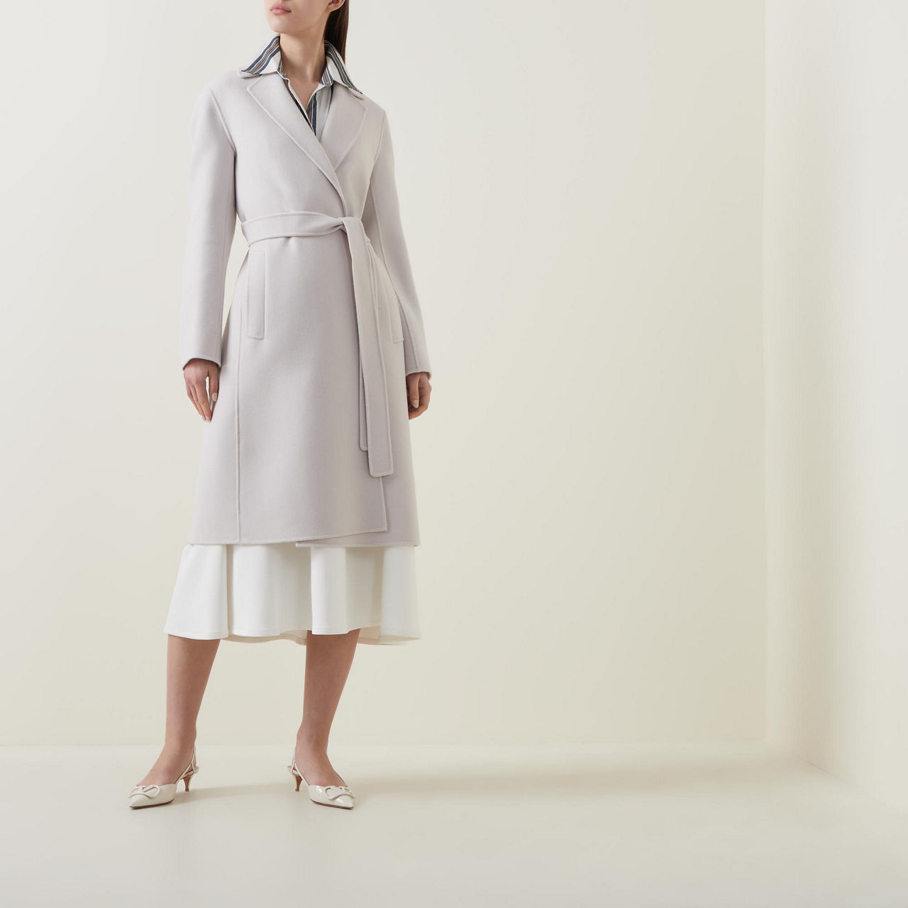 'S MAX MARA Pauline Belted Wool Wrap Coat