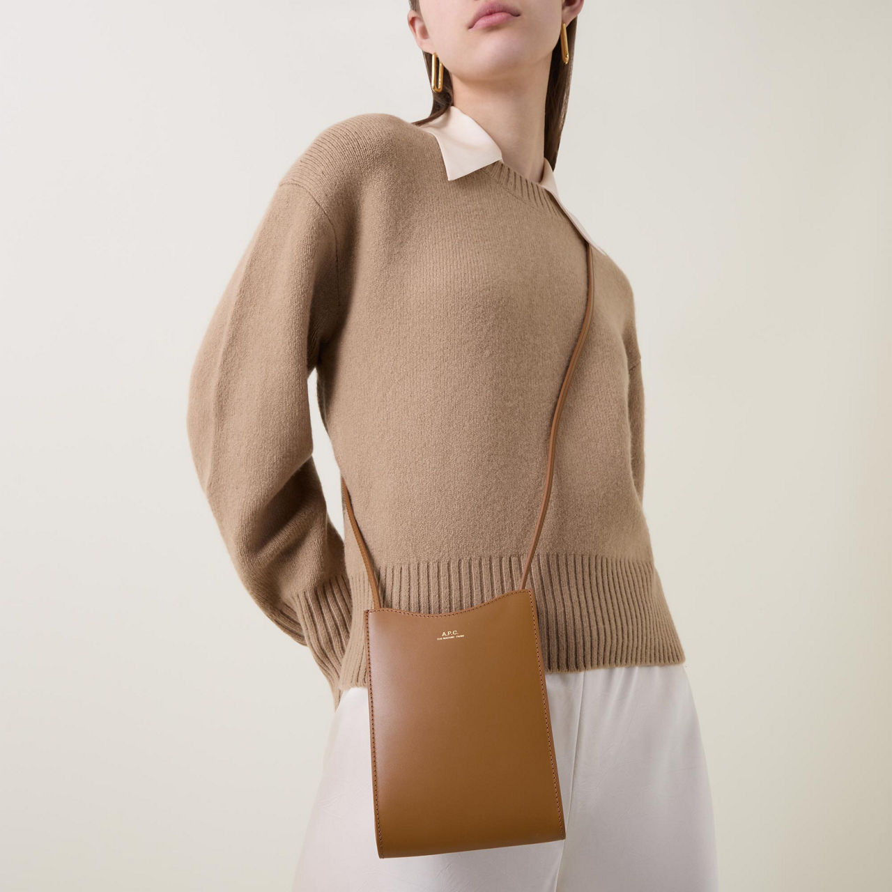 A.P.C. Jamie Neck Pouch Bag