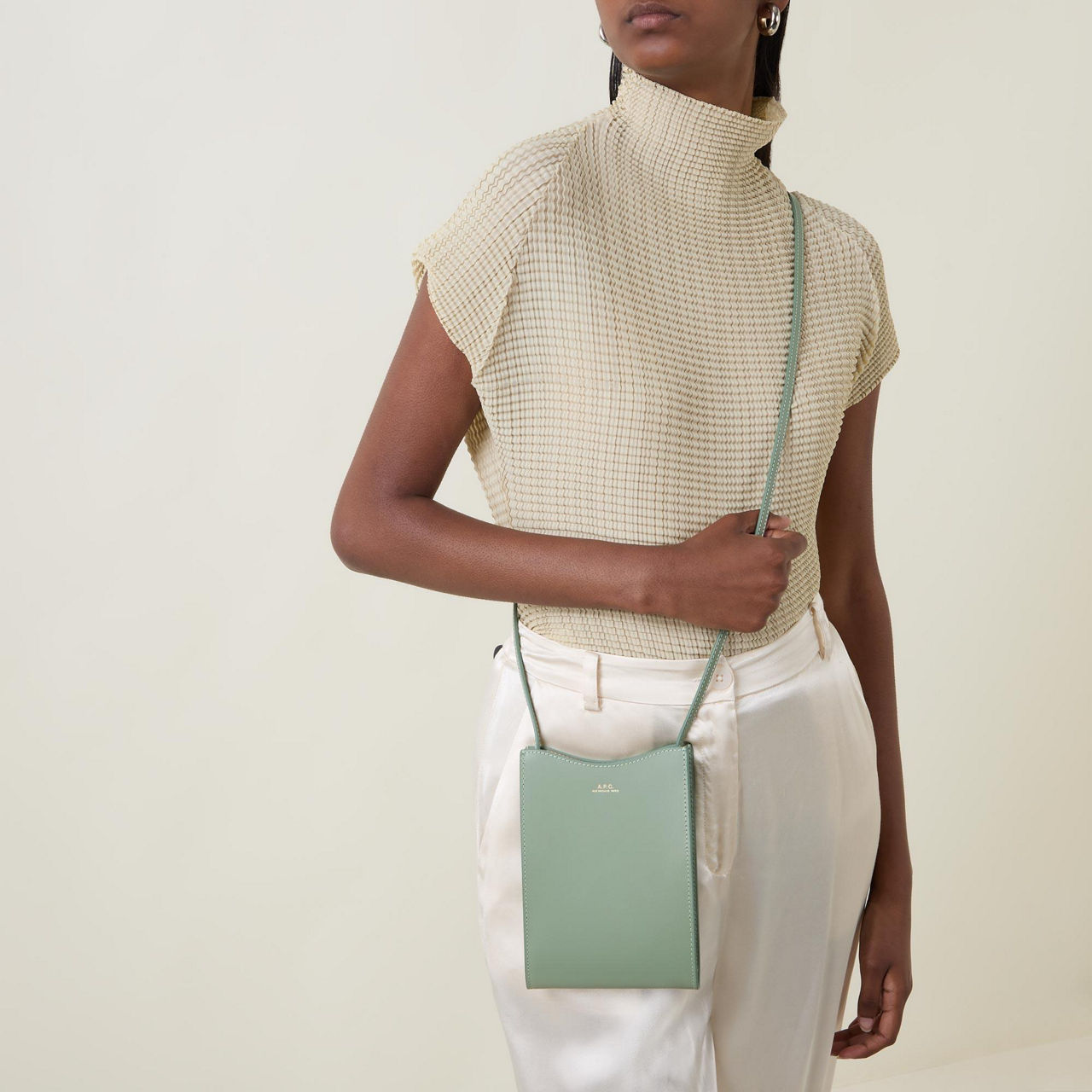 A.P.C. Jamie Neck Pouch Bag