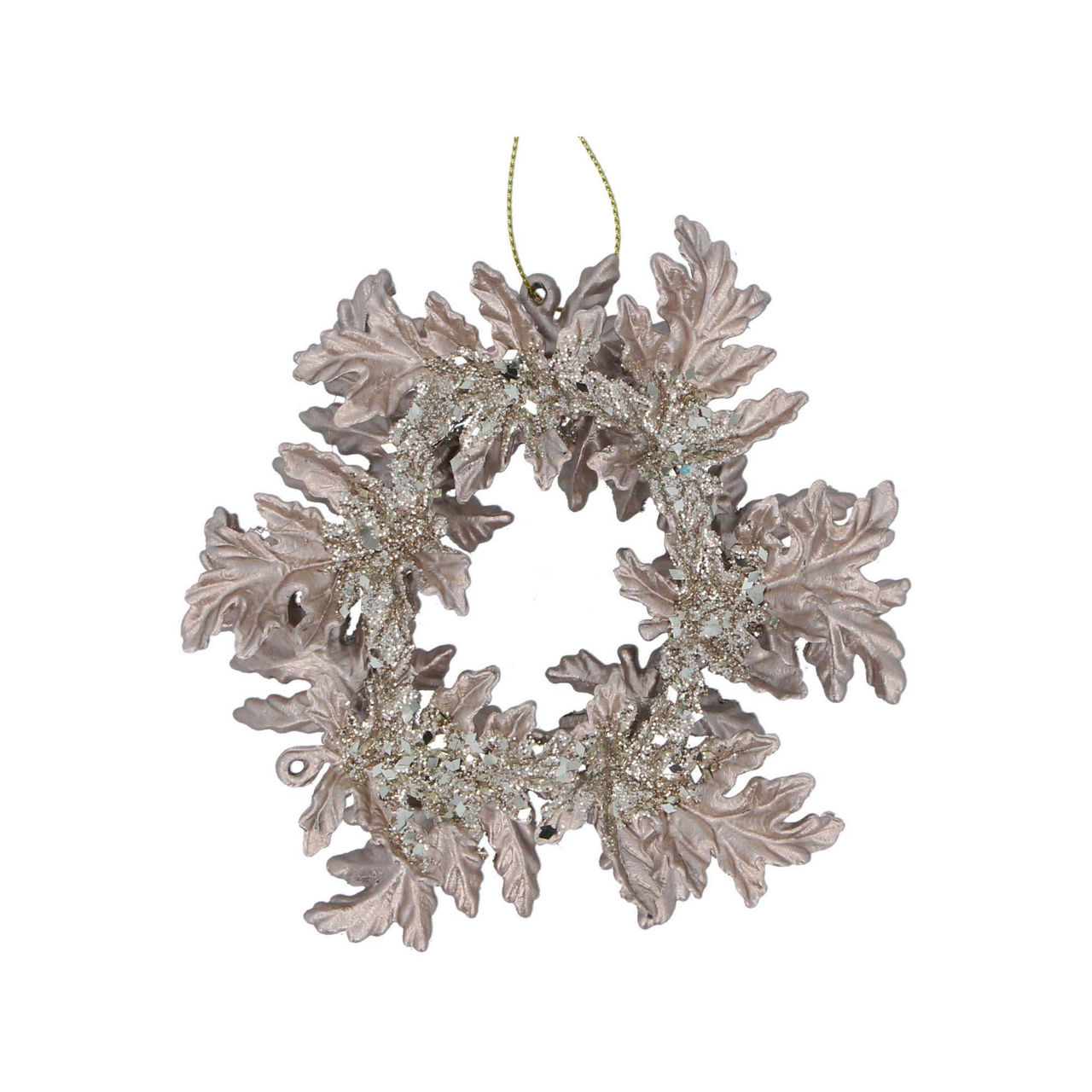 GISELA GRAHAM Gold Leaf Wreath Tree Decoration