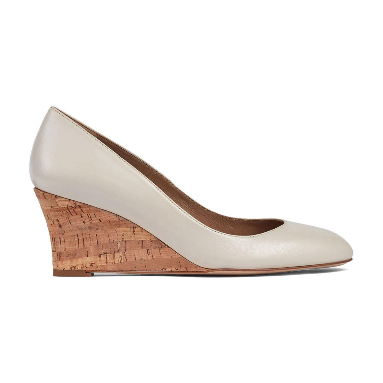 LK BENNETT Eevi Leather Espadrille Wedges