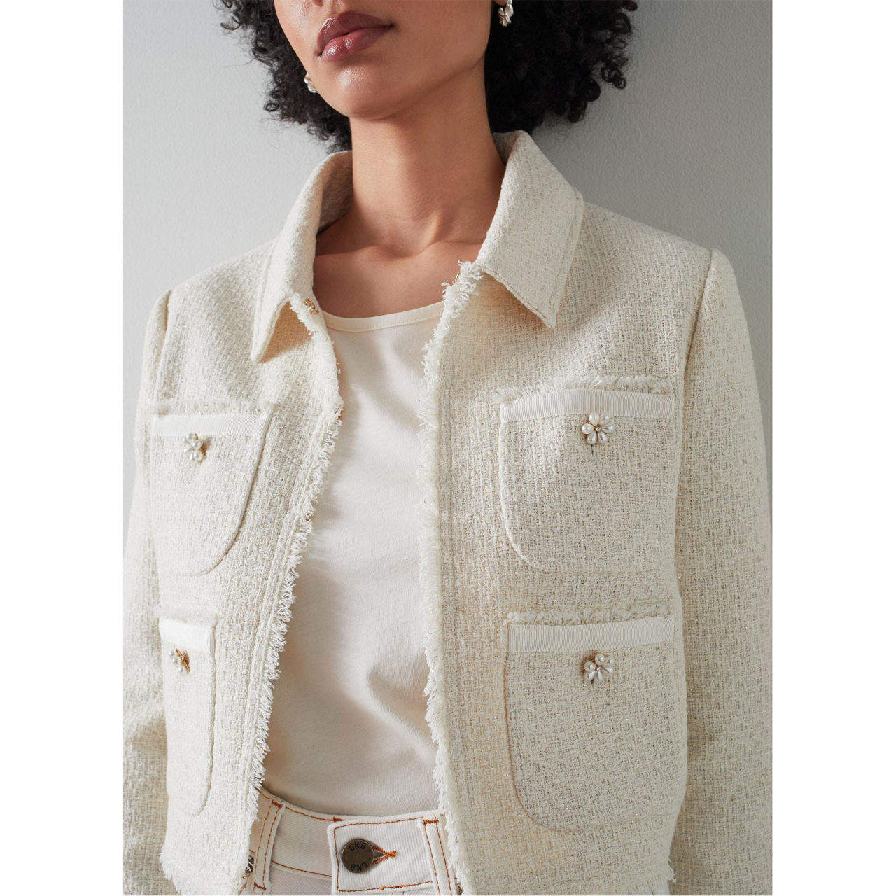 LK BENNETT Ada Tweed Jacket