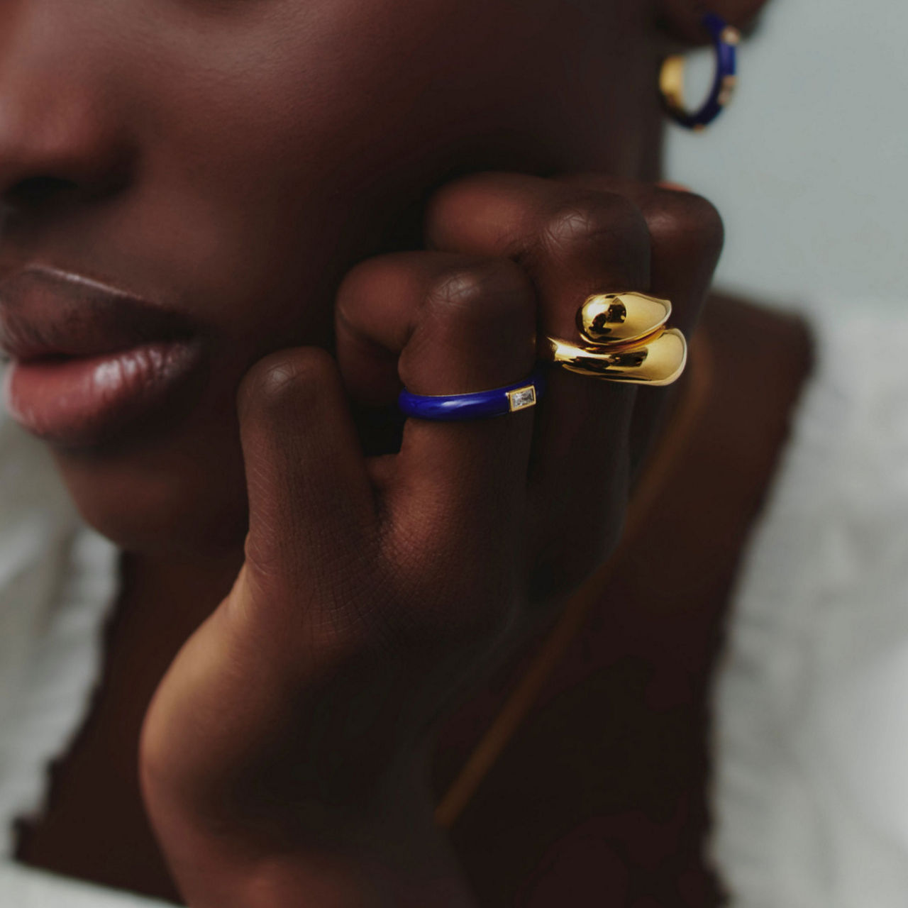 MISSOMA Enamel & Stone Stacking Ring