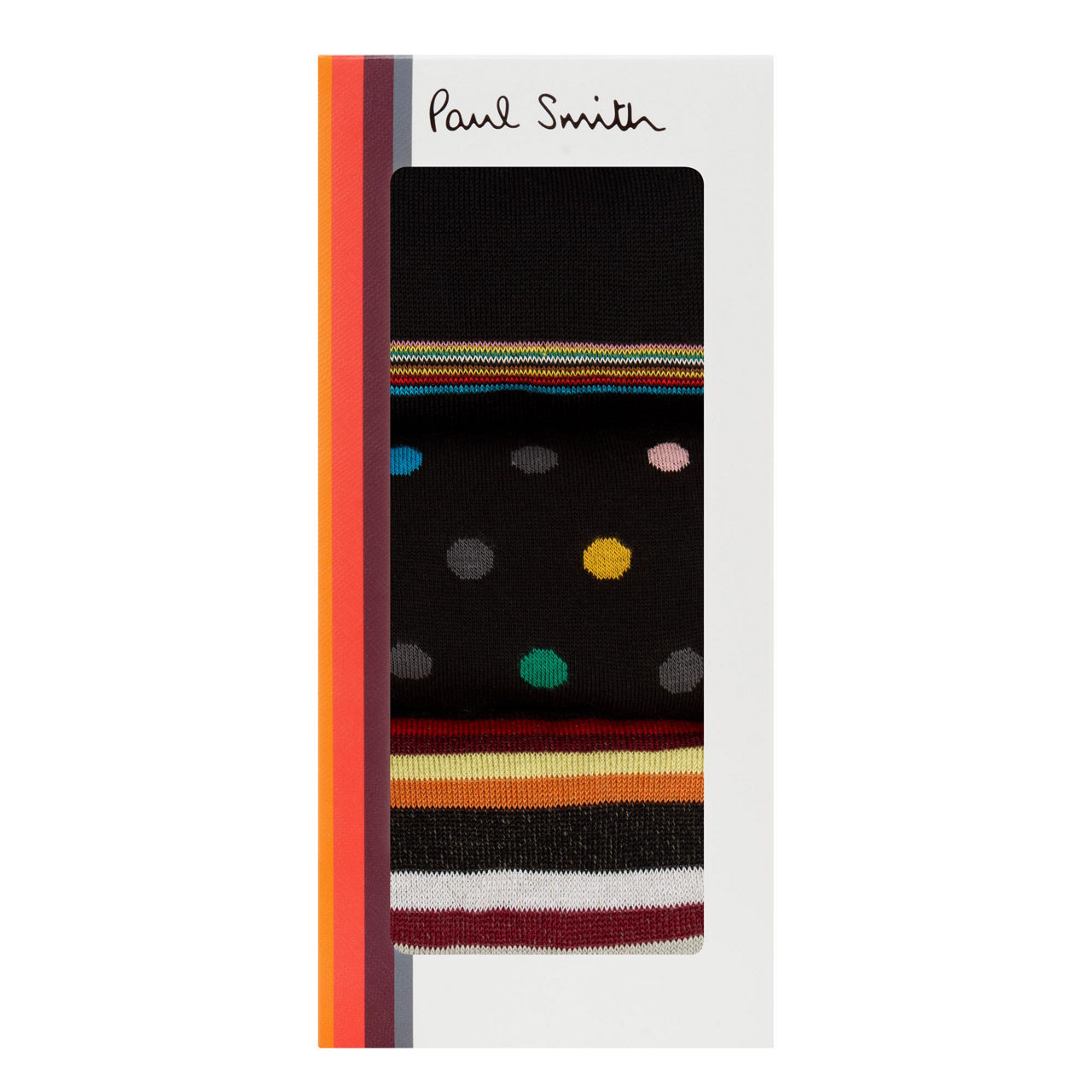 PAUL SMITH Three-Pack Signature Tipping Socks