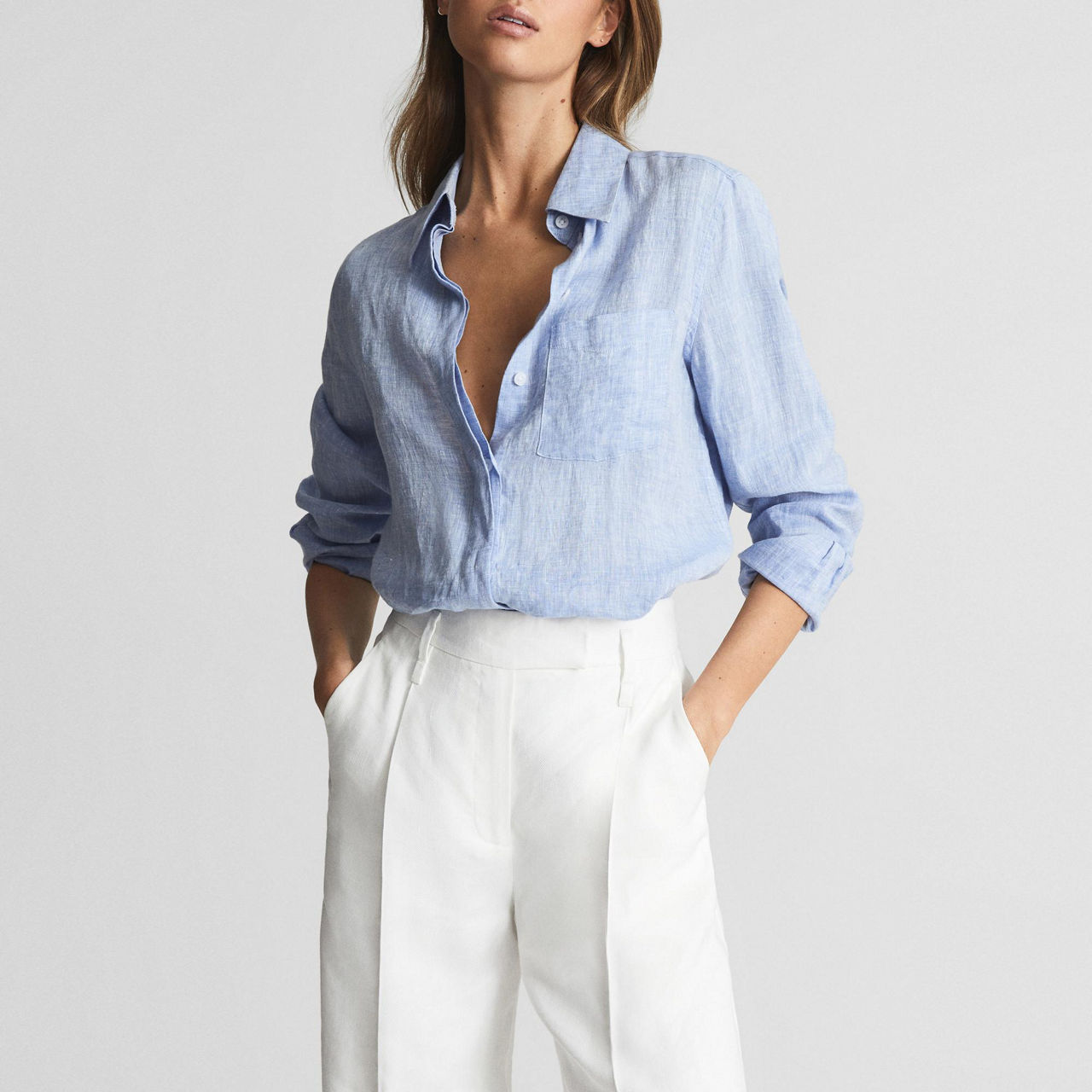 REISS Campbell Relaxed Linen Shirt
