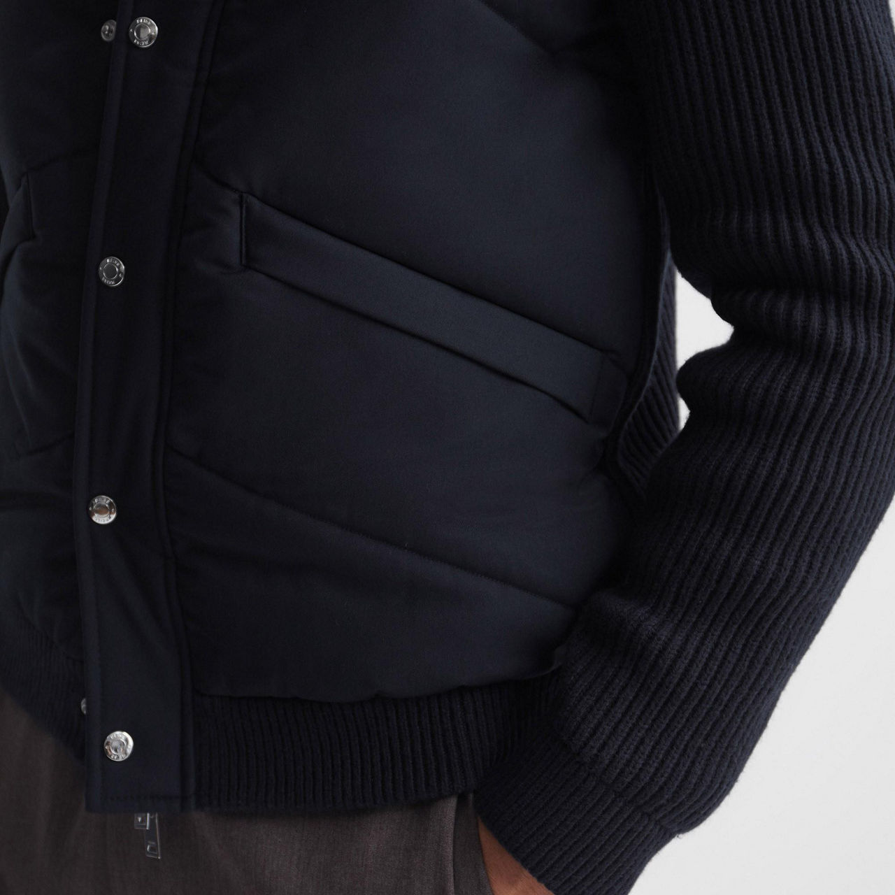 Sinclair Quilted Hybrid Funnel Neck Jacket